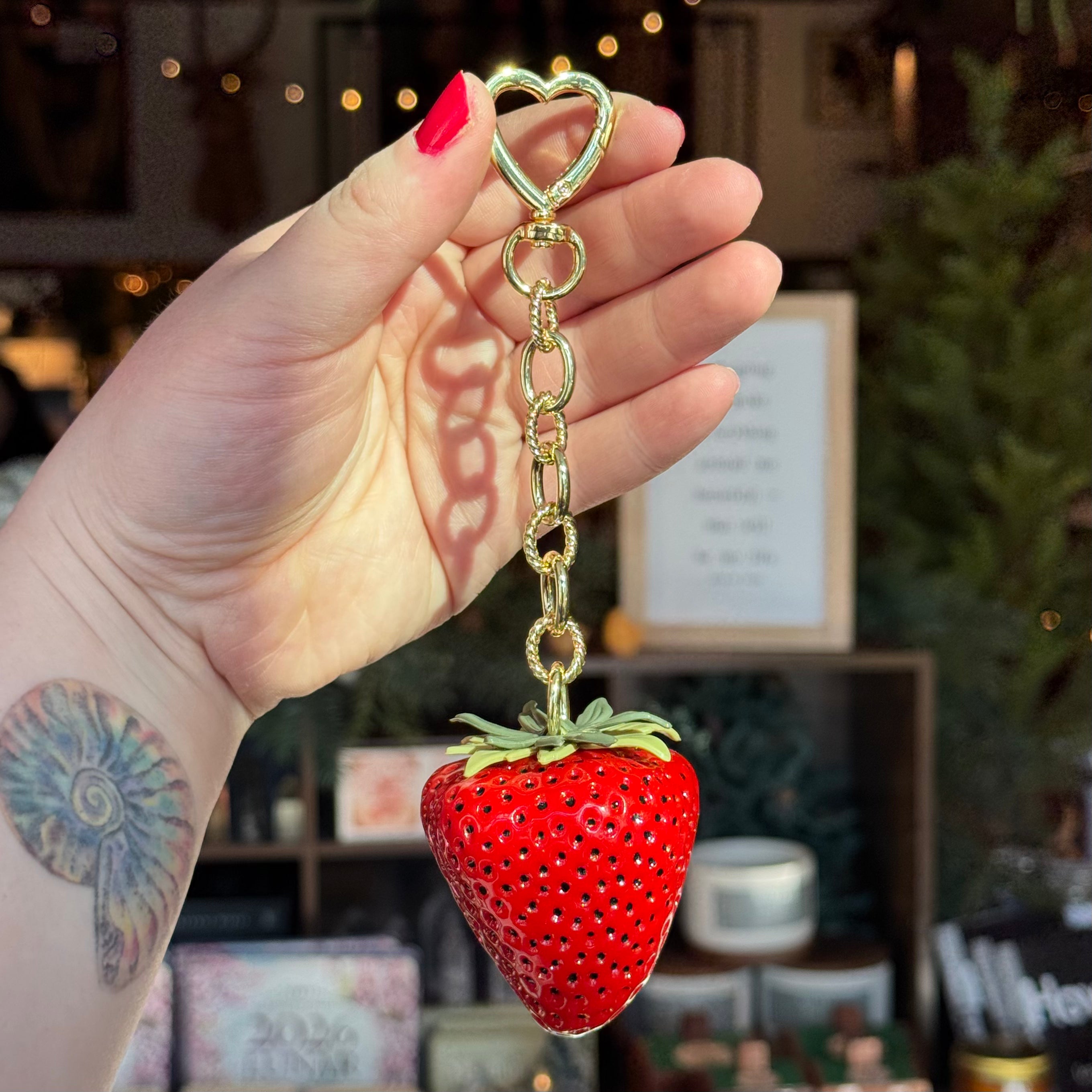 Strawberry Bag Charm – Ravenstone