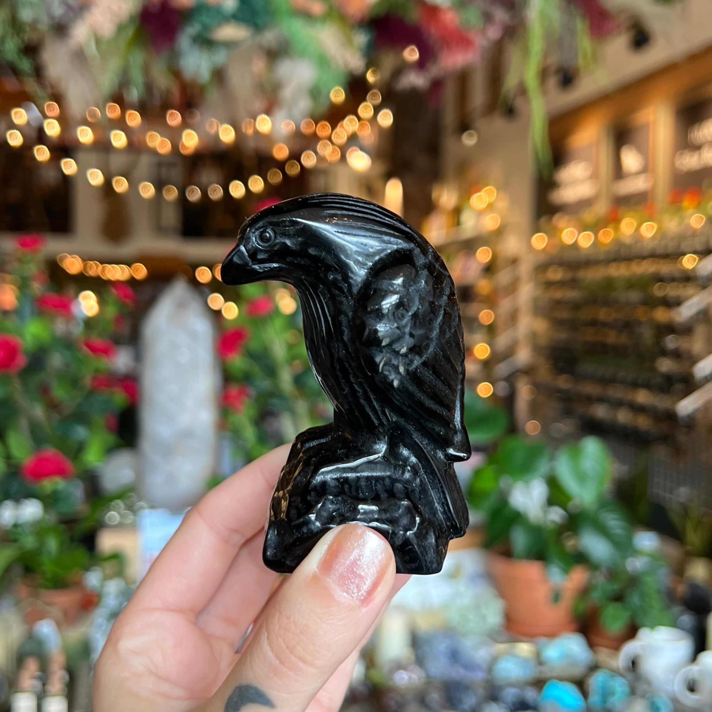Large Obsidian Raven – Ravenstone