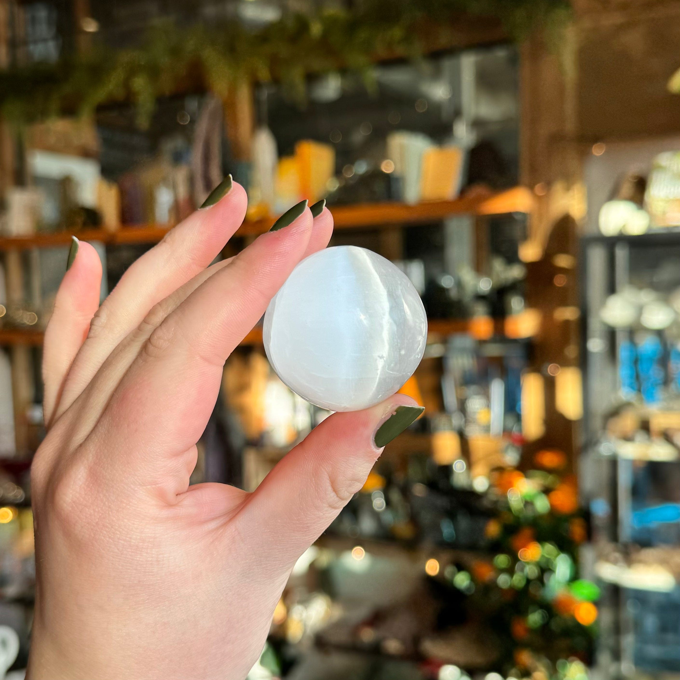 Little Selenite Sphere – Ravenstone