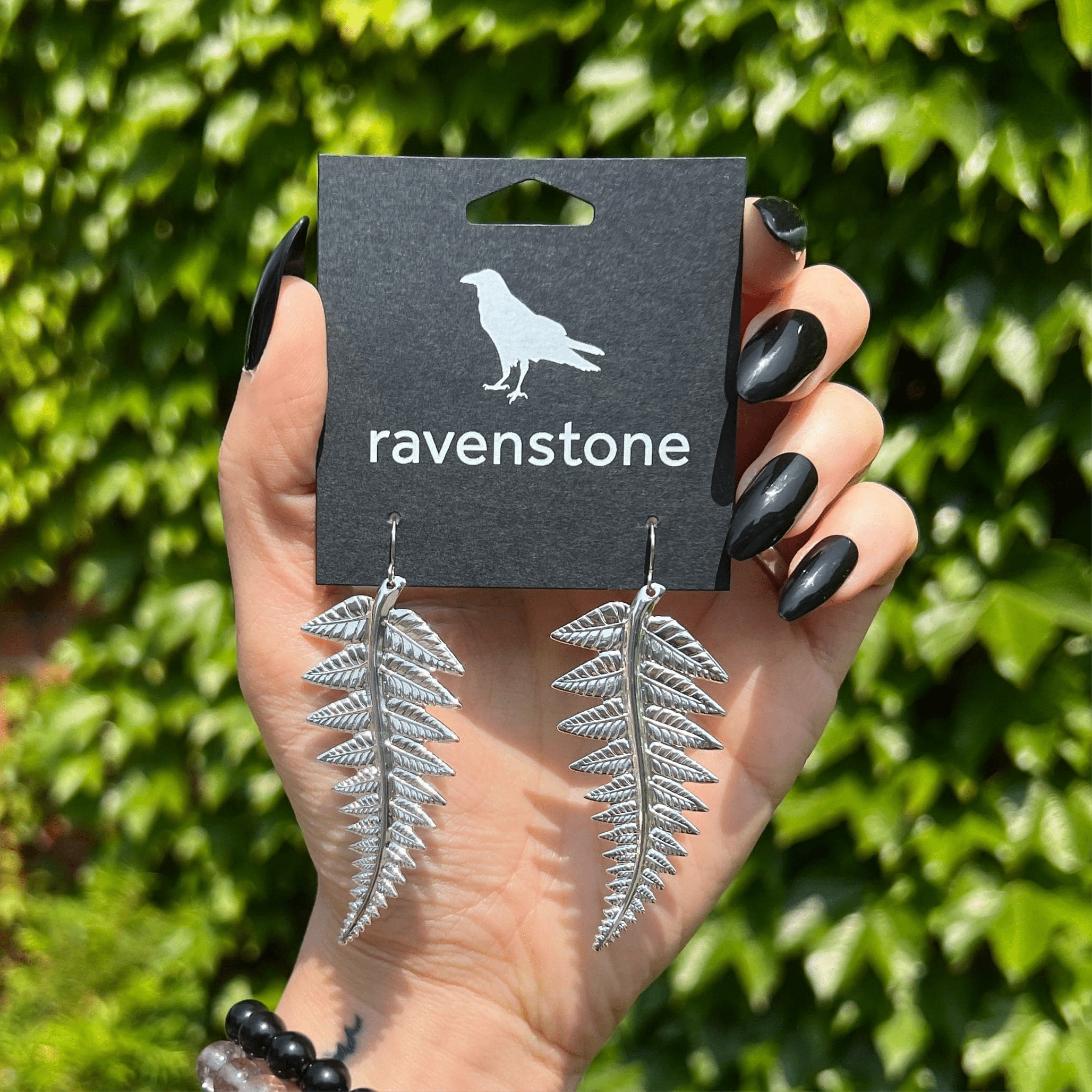 The Silver Fern Earrings – Ravenstone
