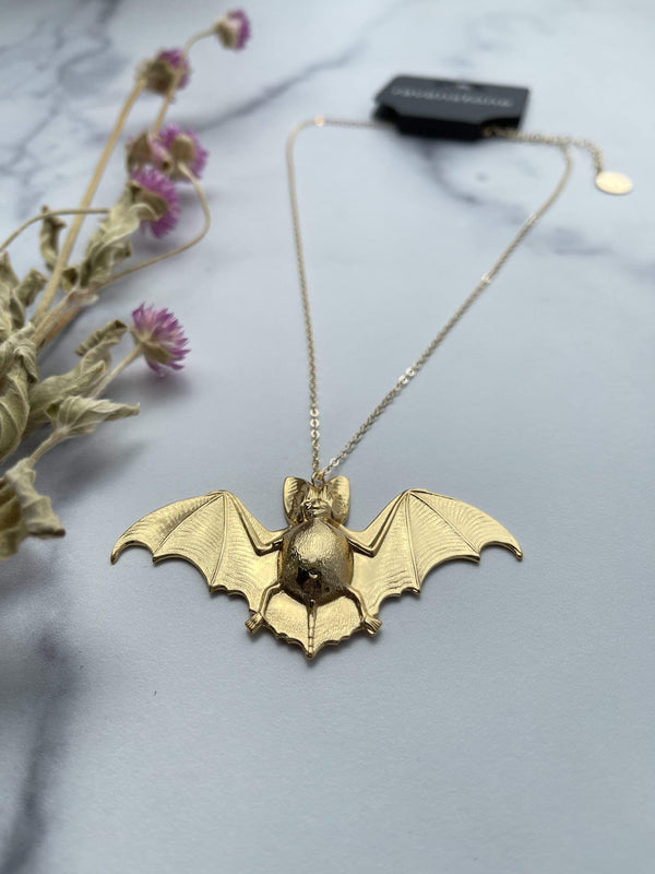 The Golden Bat Necklace
