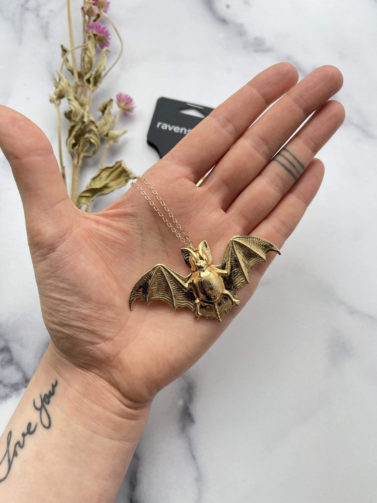 The Golden Bat Necklace